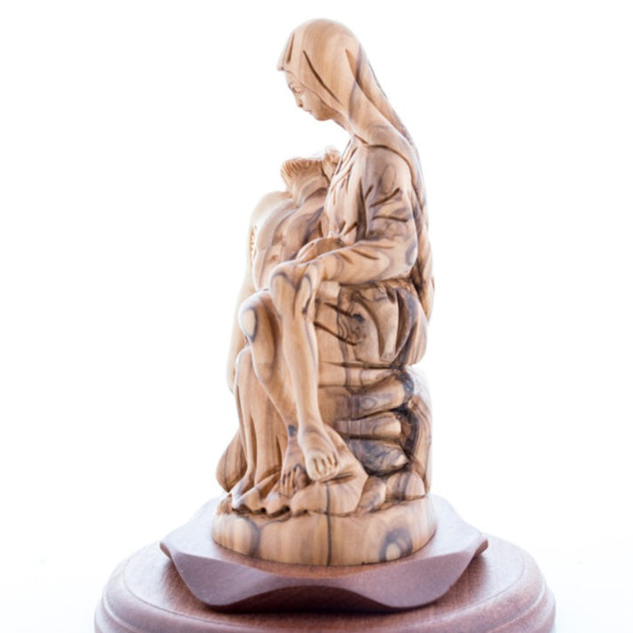Pieta Carving, 6.1" Olive Wood Sculpture from Bethlehem – Bethlehem ...